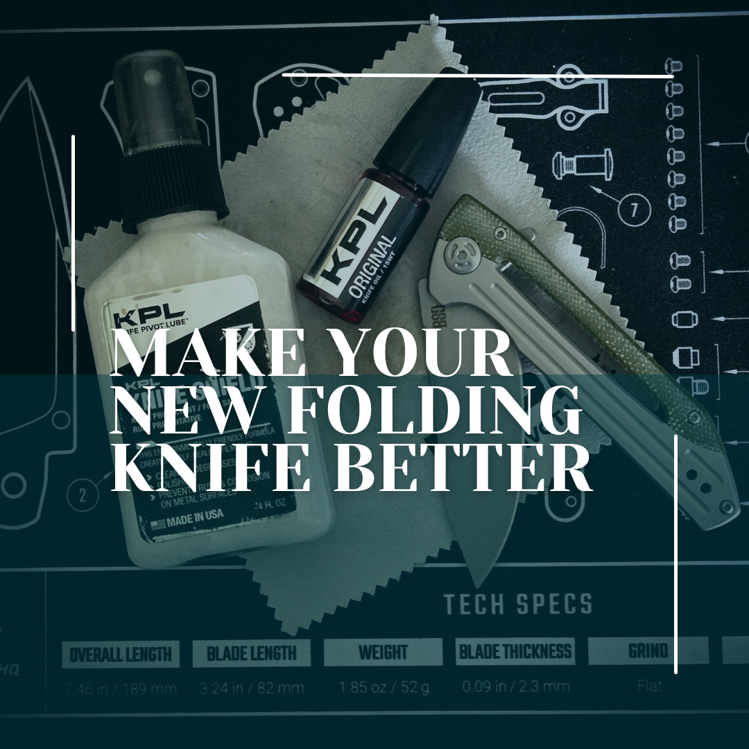 Two Easy Steps to Make Your New Folding Knife Better – Knife Pivot Lube